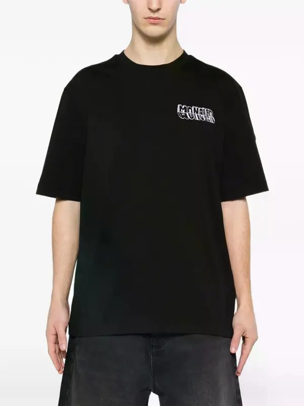 Moncler Logo-embroidered T-shirt