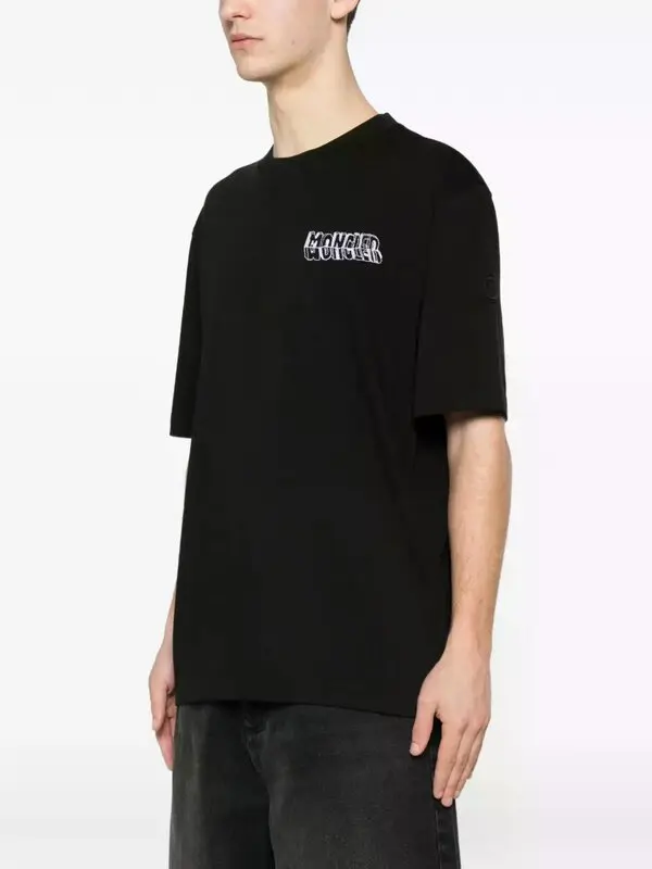 Moncler Logo-embroidered T-shirt