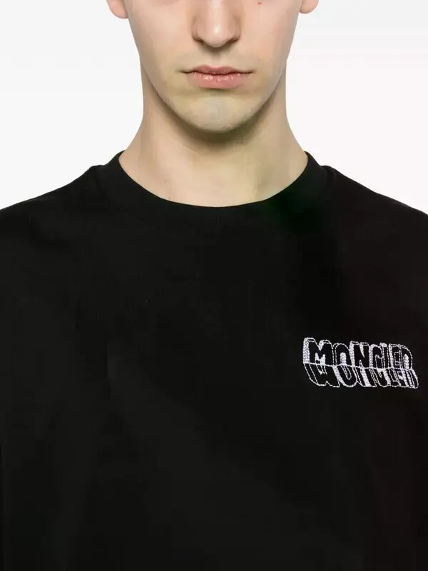 Moncler Logo-embroidered T-shirt