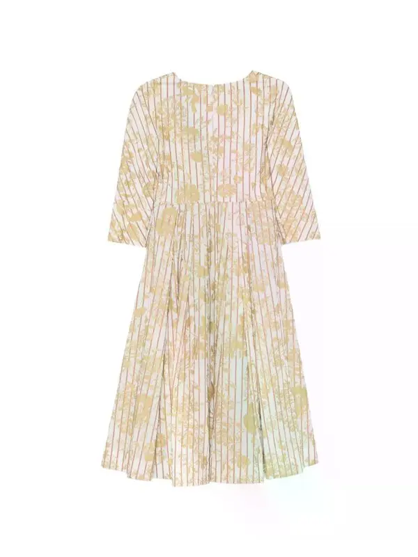 Antonio Marras Striped Floral Print Dress