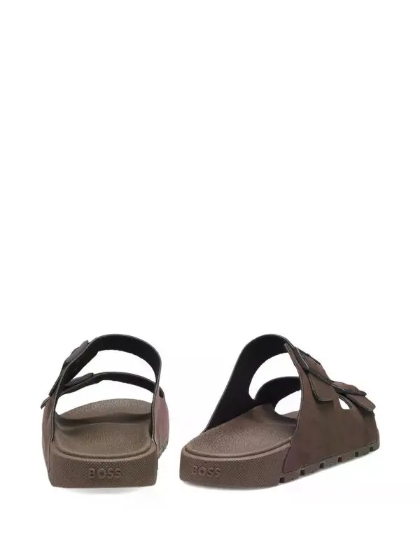 BOSS Buckle-strap Sandals - Brown