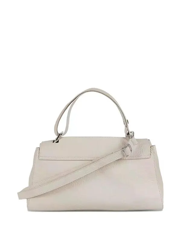 ORTIGNI Leather Shoulder Bag - White