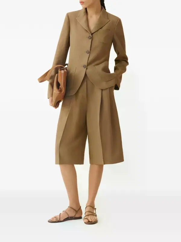 Fabiana Filippi Pleated Shorts - Brown