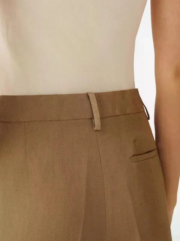 Fabiana Filippi Pleated Shorts - Brown
