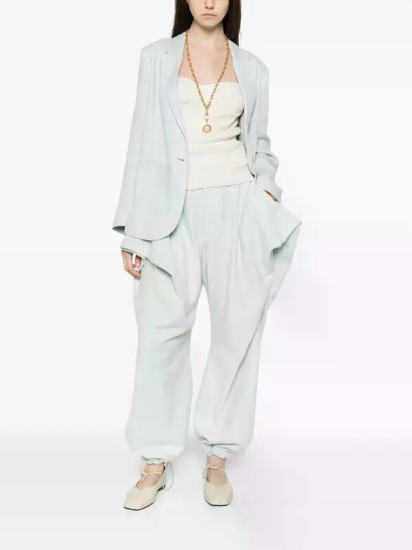 FORTE_FORTE Single-breasted Blazer - Blue