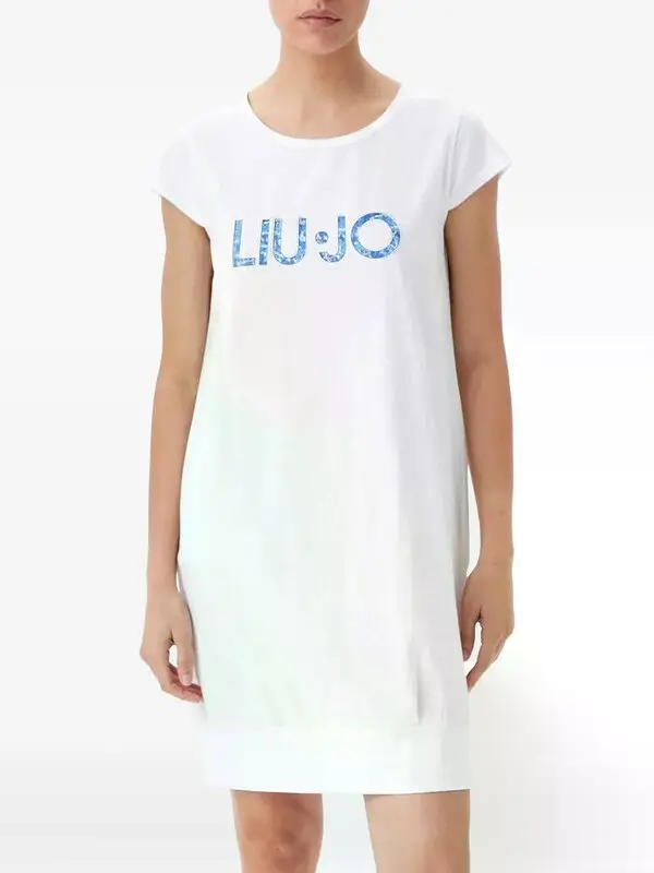 Liu Jo Logo-print Mini Dress - White