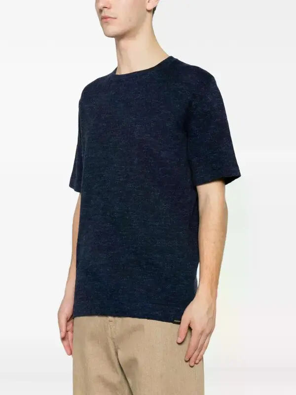 Woolrich Crew-neck Knitted T-shirt - Blue