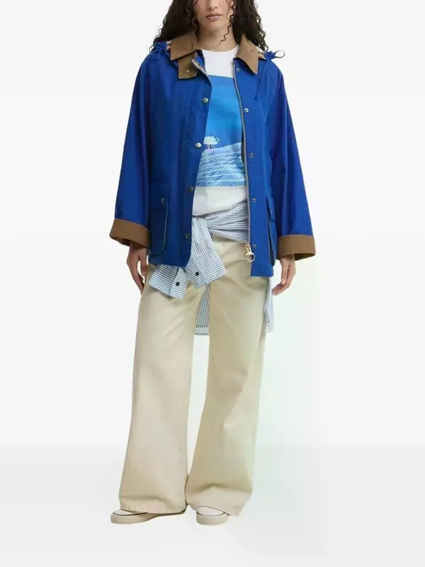 Barbour Hooded Jacket - Blue