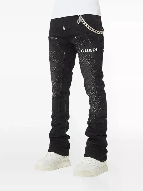 GUAPI Textured Carpenter Jeans