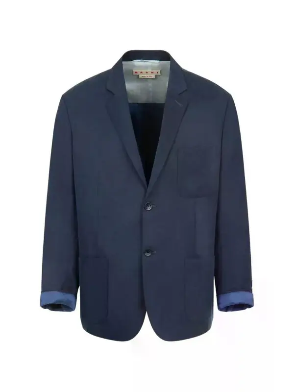 Marni Patch Pocket Two-button Blazer