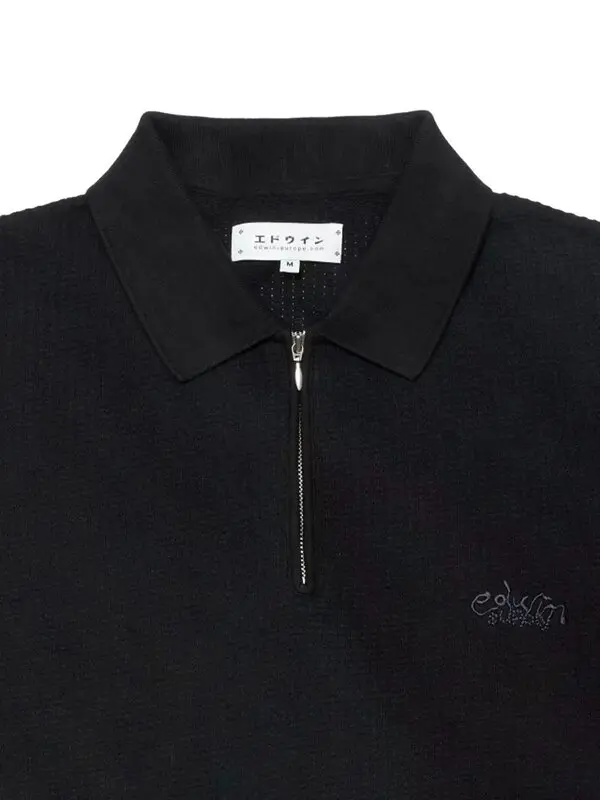 Edwin Rick Logo-embroidered Polo Shirt