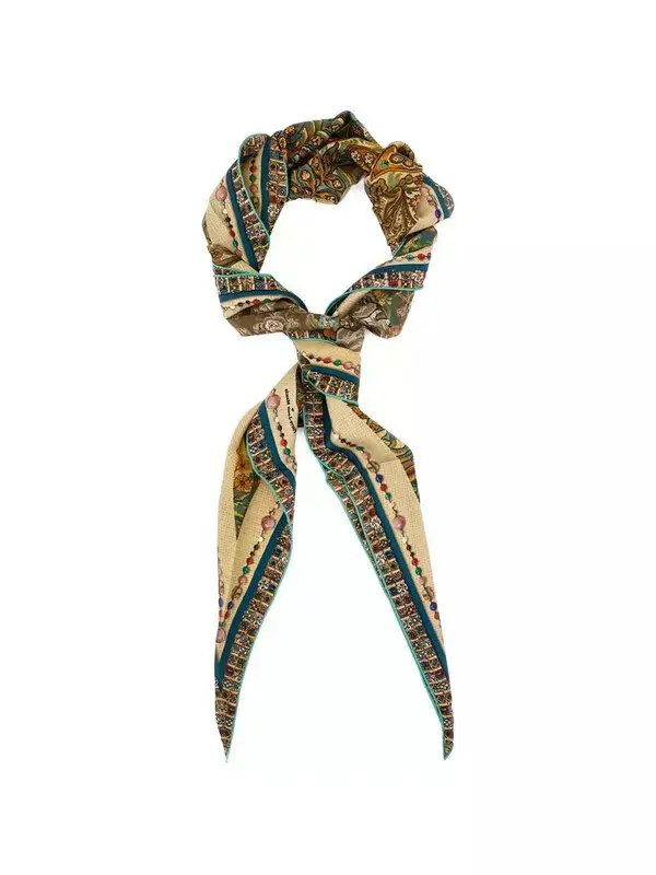 PIERRE-LOUIS MASCIA Patterned Scarf - Neutrals