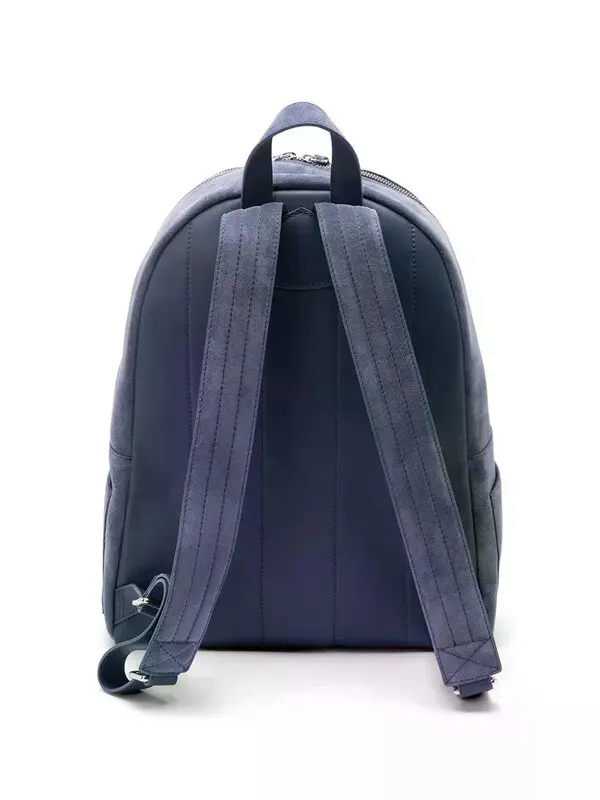 Orciani Suede Zip Backpack - Blue