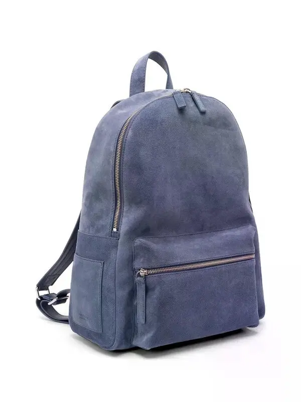 Orciani Suede Zip Backpack - Blue