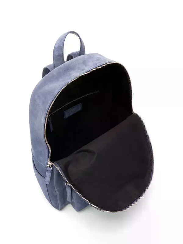 Orciani Suede Zip Backpack - Blue