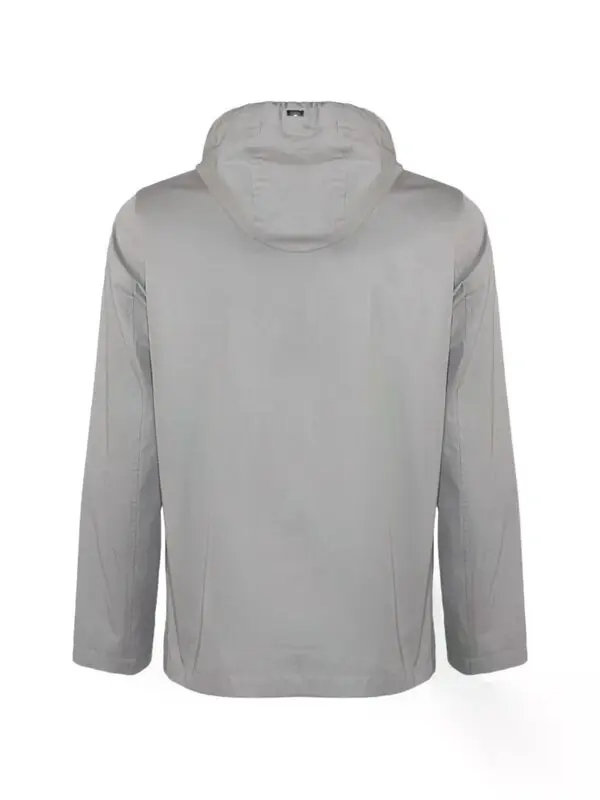 Herno Cotton Jacket With Drawstring Hood - Grey