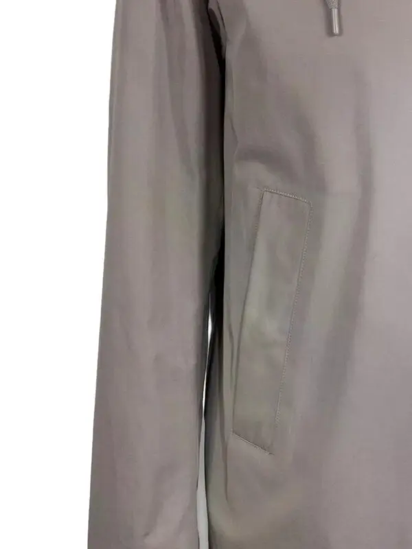 Herno Cotton Jacket With Drawstring Hood - Grey