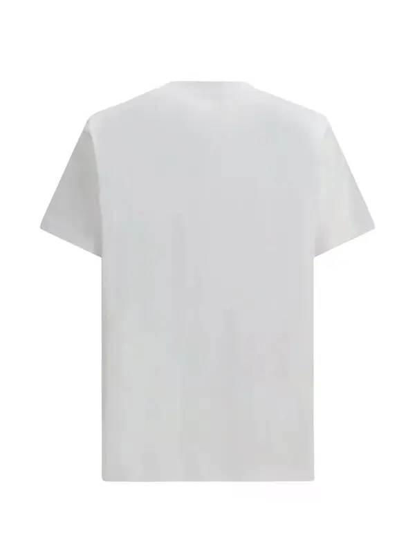 Moschino Laurel Logo-embroidered T-shirt - White