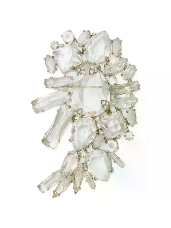 Ermanno Scervino Embellished Brooch - Silver
