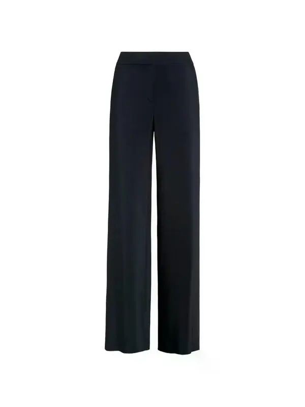 GENNY Wide-leg Trousers - Black
