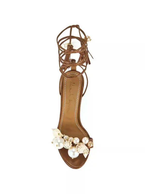 ALAMEDA TURQUESA Nassau Heeled Sandals - Brown