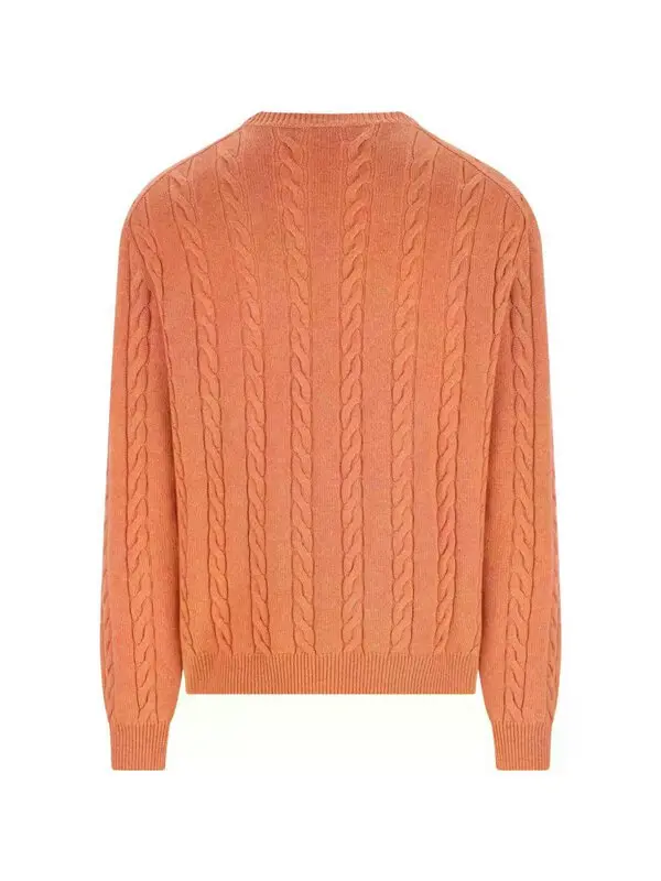 Loro Piana Cable-knit Cashmere Sweater - Orange