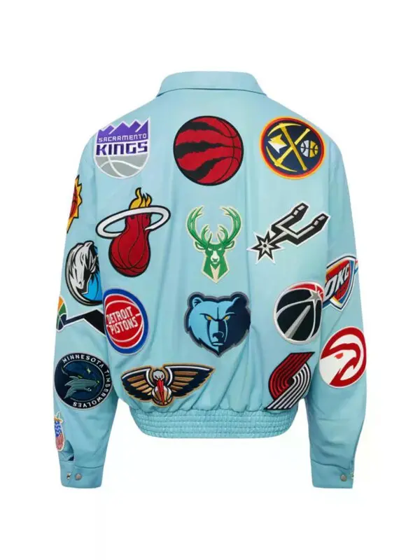 JEFF HAMILTON Nba Collage Jacket - Blue
