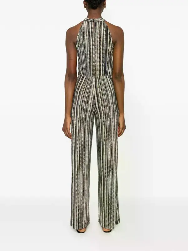 SIYU Striped Jumpsuit - Black