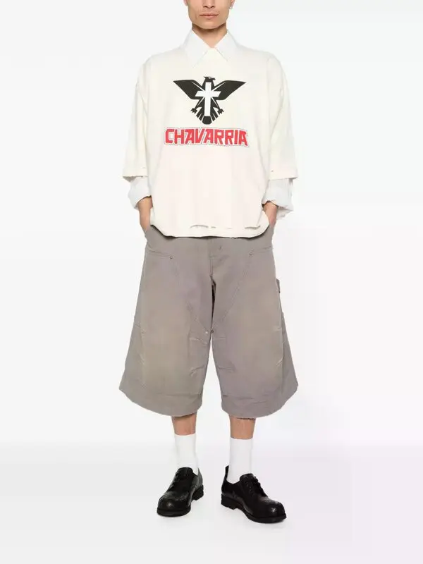 WILLY CHAVARRIA Graphic-print T-shirt - Neutrals