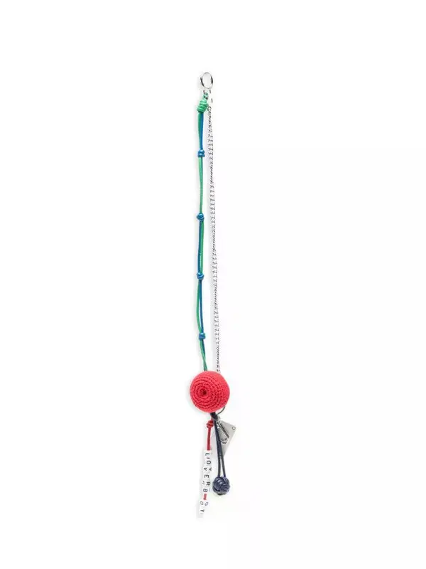 CHARLES JEFFREY Crochet Bag Charm - Red