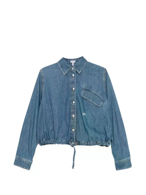Loewe Flap-pocket Denim Shirt - Blue
