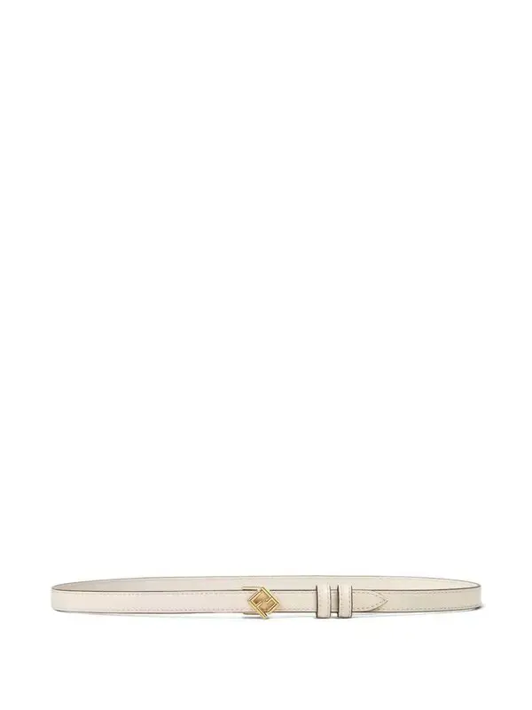 Fendi Ff Diamonds Buckle Leather Belt - Neutrals