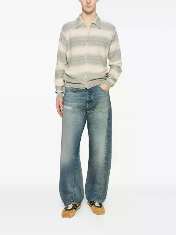 SUNFLOWER Twisted Distressed Jeans - Blue
