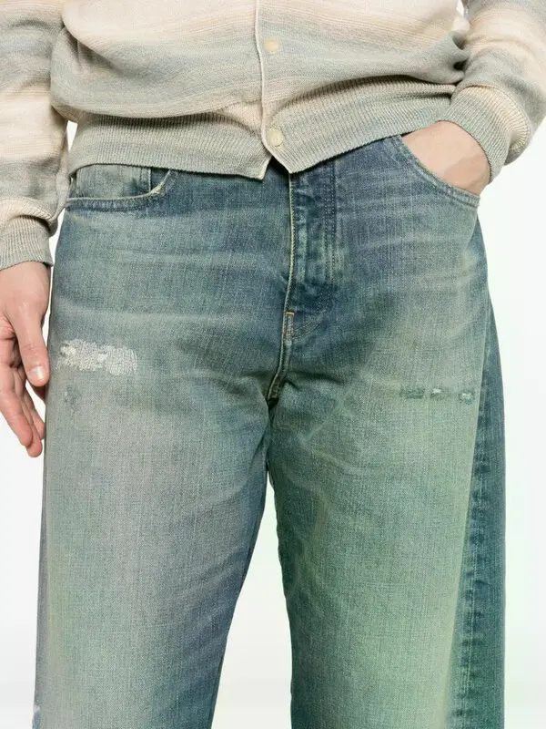 SUNFLOWER Twisted Distressed Jeans - Blue