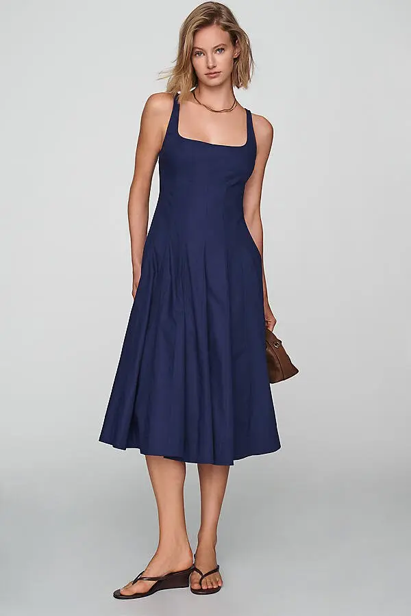 Maeve Tarryn Fit & Flare Midi Dress - Eclipse