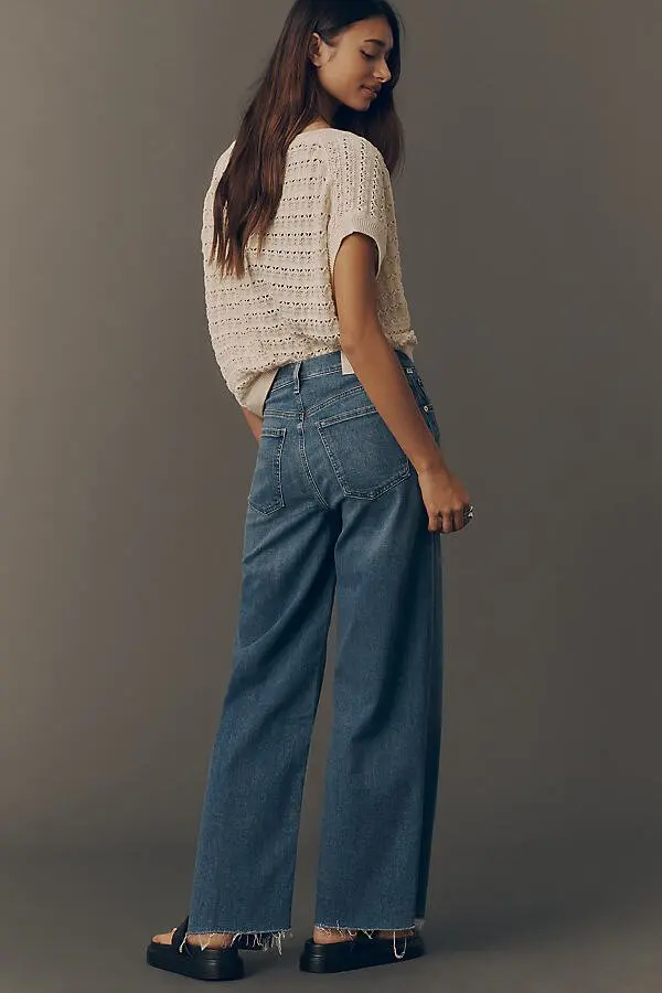 Citizens Of Humanity Lyra Long High-rise Wide-leg Jeans - Elm