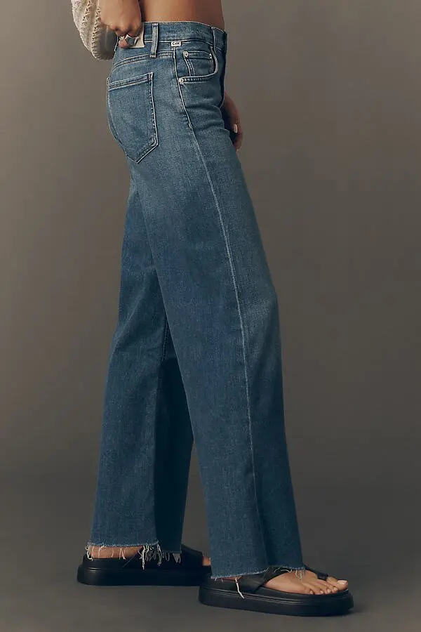 Citizens Of Humanity Lyra Long High-rise Wide-leg Jeans - Elm