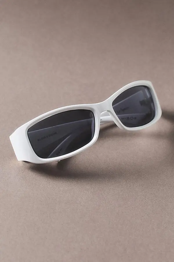 Le Specs Du Jour Wraparound Sunglasses - White