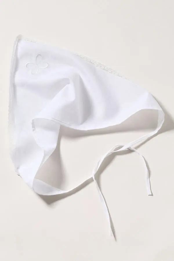 Maeve Logo Head Scarf - Off White