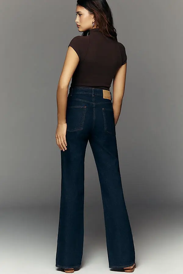 ALIGNE Straight Flare Leg Jeans - Indigo