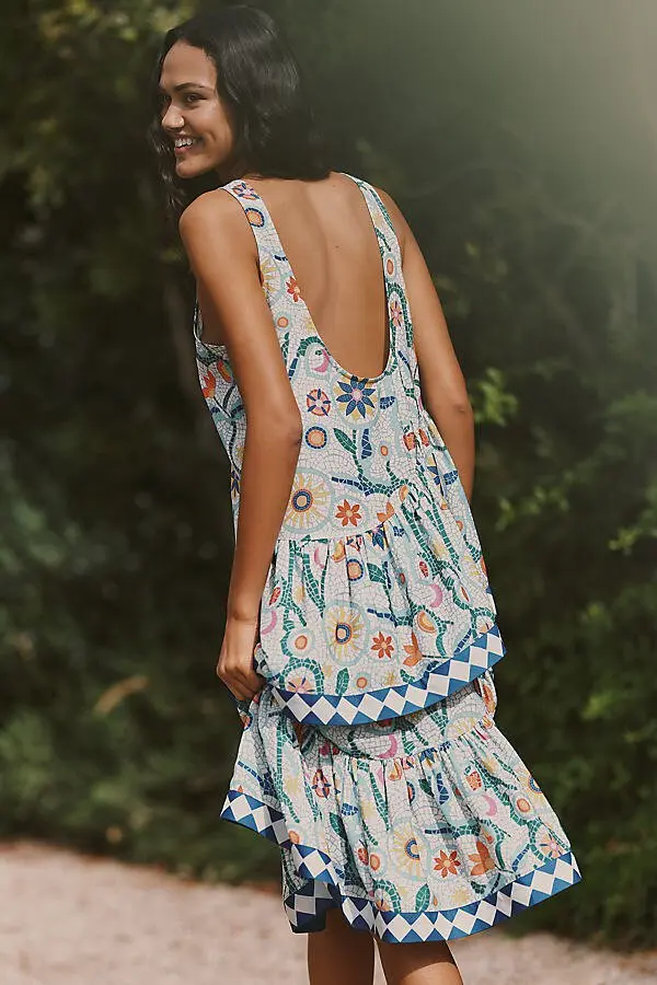 CELANDINE Casa Batillo Tiered Dress