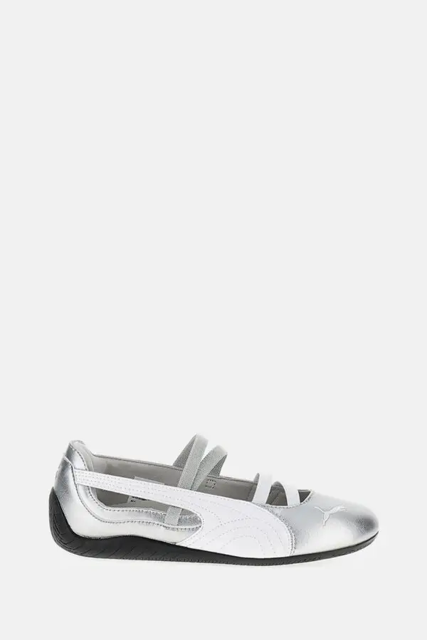 PUMA Speedcat Ballet Metallic Ballerina Sneakers - Silver