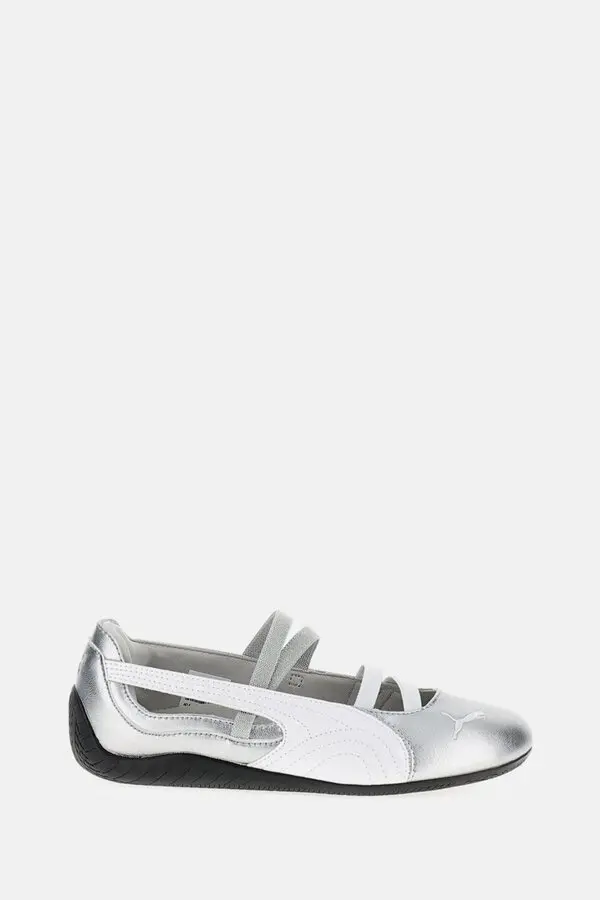 PUMA Speedcat Ballet Metallic Ballerina Sneakers - Silver
