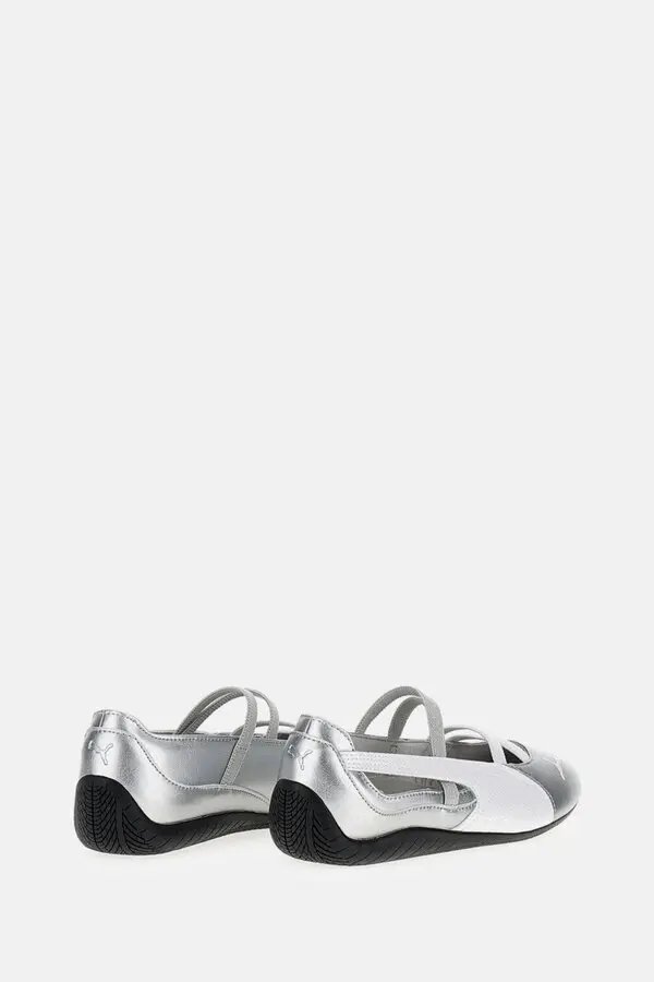 PUMA Speedcat Ballet Metallic Ballerina Sneakers - Silver