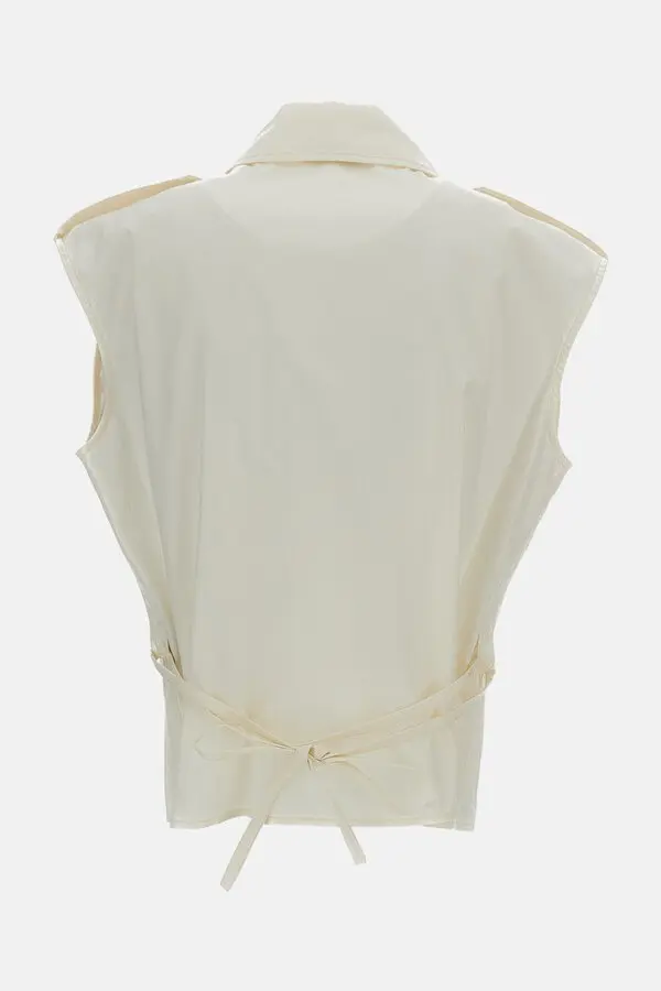 DURAZZI MILANO Sleeveless Cotton Top