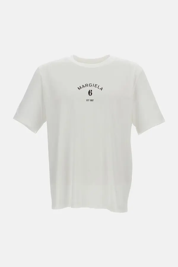 MAISON MARGIELA Short-sleeved Shirt With Print - White