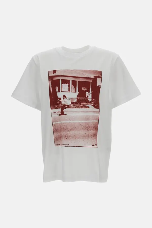 A.p.c. Short-sleeved Shirt With Print