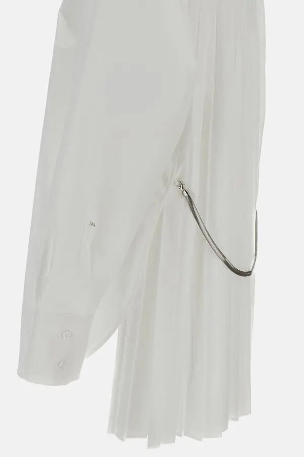 Sportmax Medium-fruit Shirt Dress - White