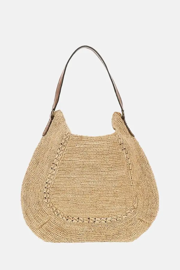 IBELIV Meva Raffia Bag - Beige