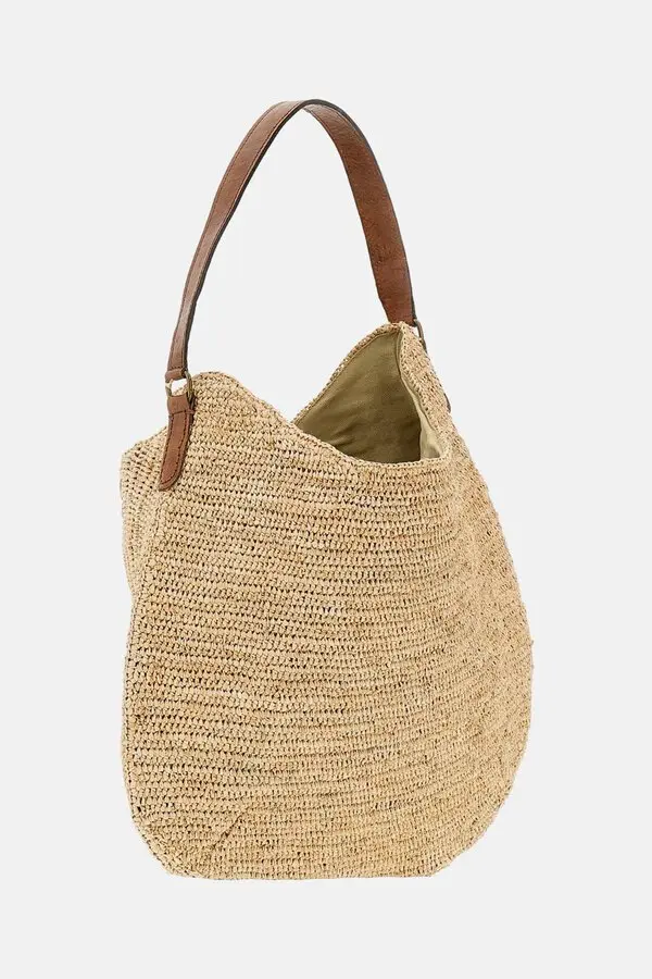 IBELIV Meva Raffia Bag - Beige
